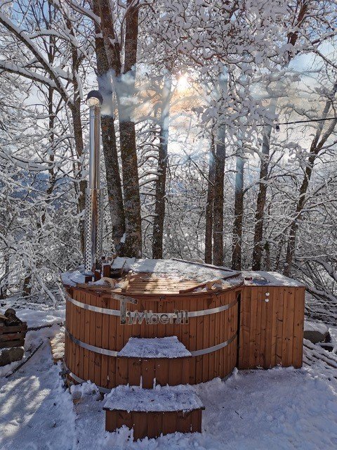 Vedeldad badtunna i termo trä Deluxe kit (diy) möjligt - TimberIN