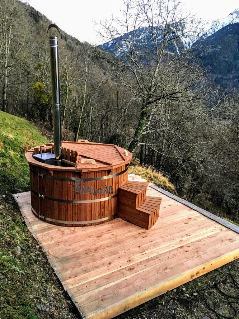 Vedeldad badtunna i termo trä Deluxe kit (diy) möjligt - TimberIN