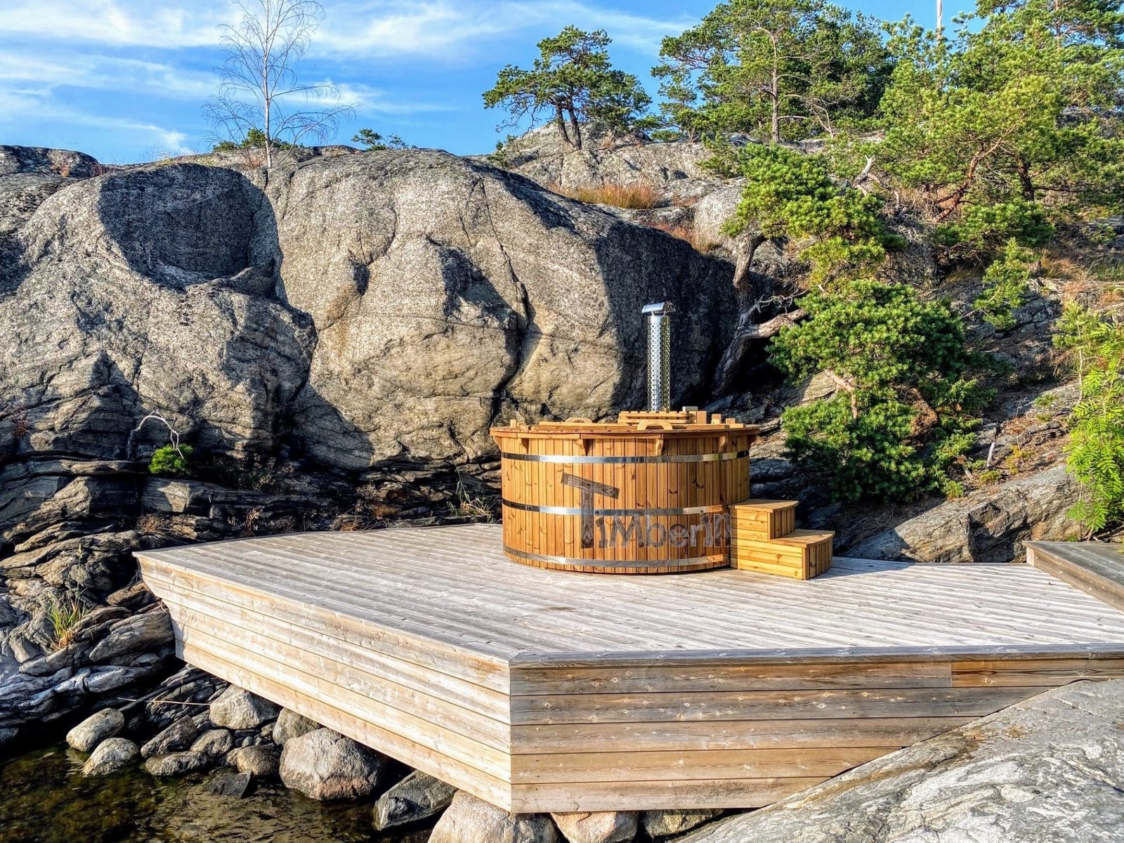 Vedeldad badtunna i termo trä Deluxe kit (diy) möjligt - TimberIN